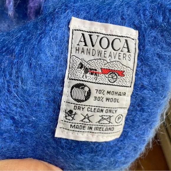 Avoca Handweavers Mohair & Wool Small Blanket/Wrap